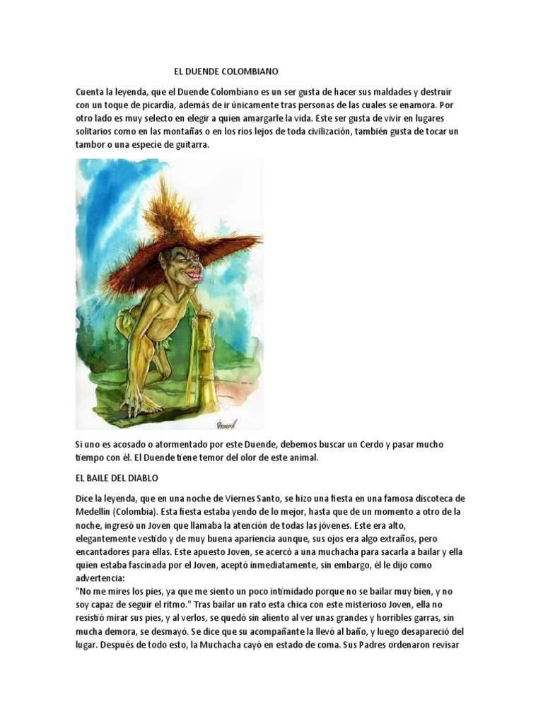 La leyenda del Duende Colombiano | PDF