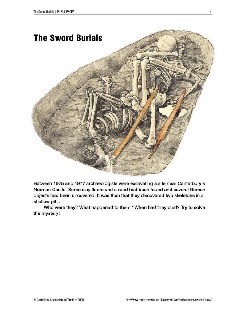 The Sword Burials - PUPILS PAGES 1 | PDF | Sword | Archaeology