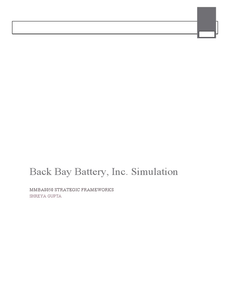 Assignment 1 - Back Bay Battery Simulation - Shreya Gupta (Final) | PDF ...