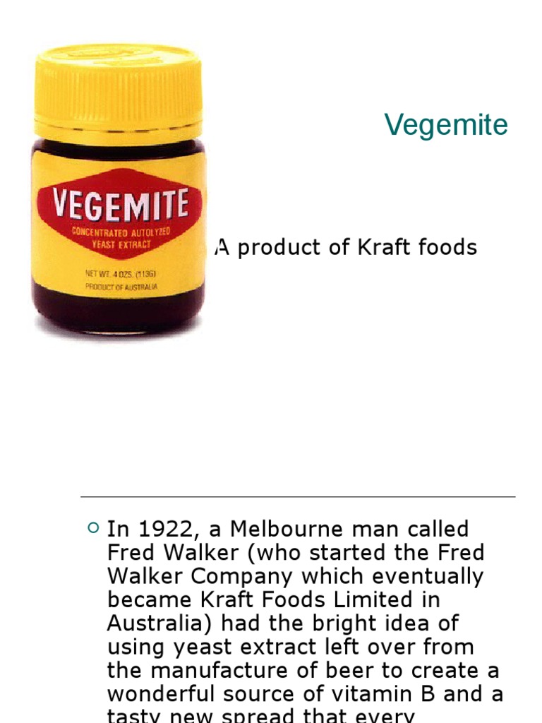 Vegemite Overview For Marketing | PDF | Food Industry | Nutrition