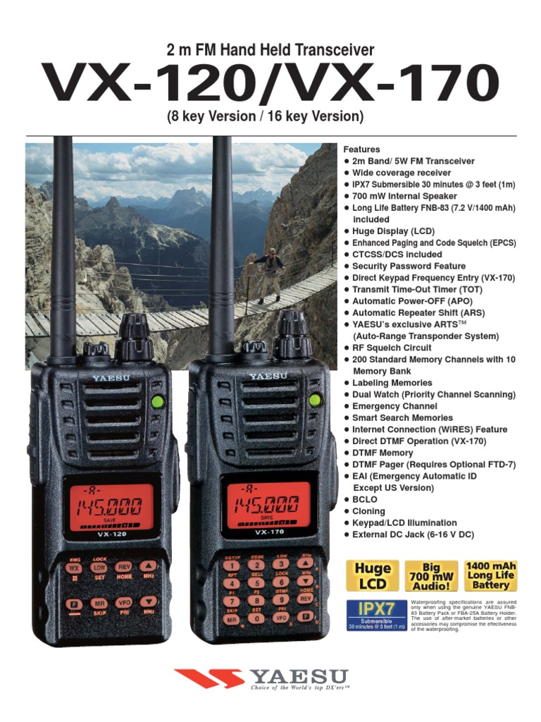 VX-120 170 Brochure PDF | PDF