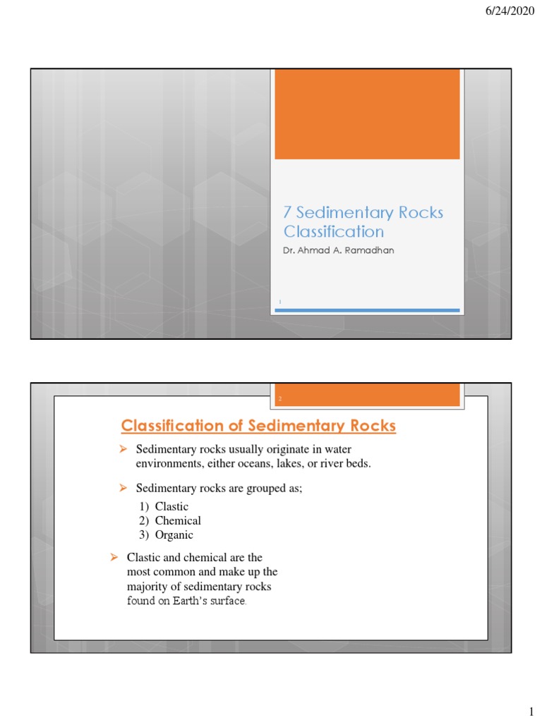 Lec 7 Classification of Sedimentary Rocks | Download Free PDF ...