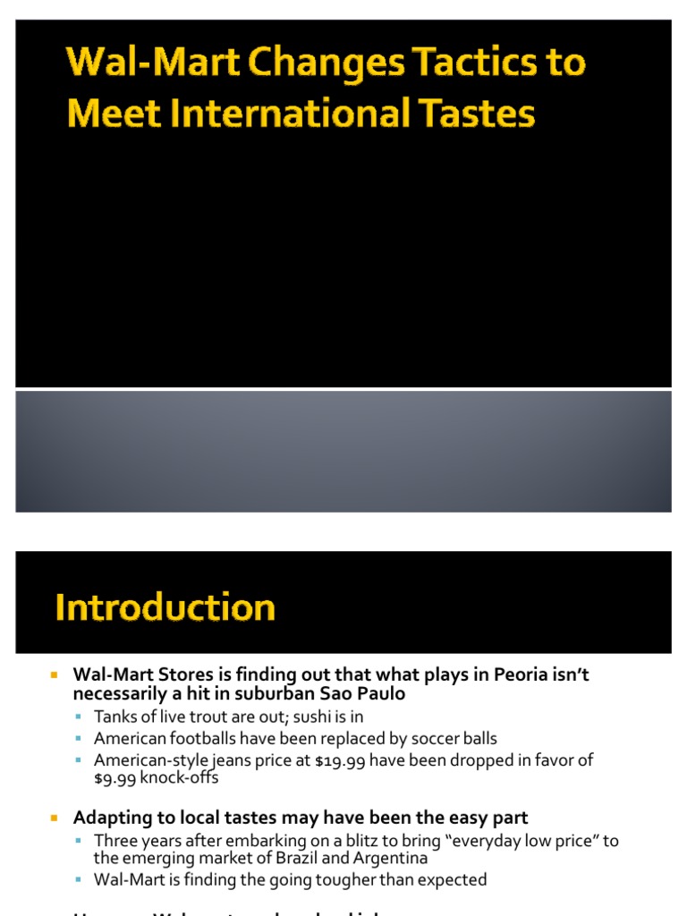 Wal Mart Case Study | PDF | Walmart | Supermarket