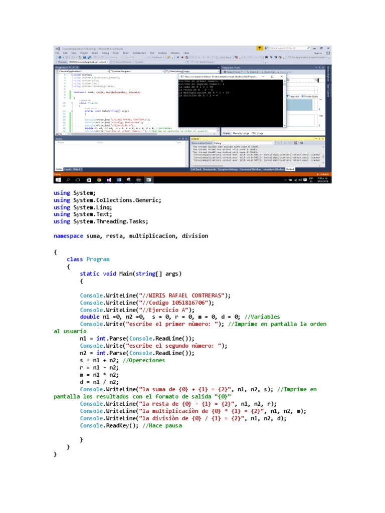 Using Using Using Using Using Namespace: Program | PDF