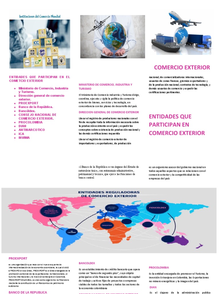 Entidades Clave en Comercio Exterior Colombiano | PDF | Colombia ...