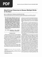 Human Chimerism: Mechanisms and Implications | PDF | Medical ...