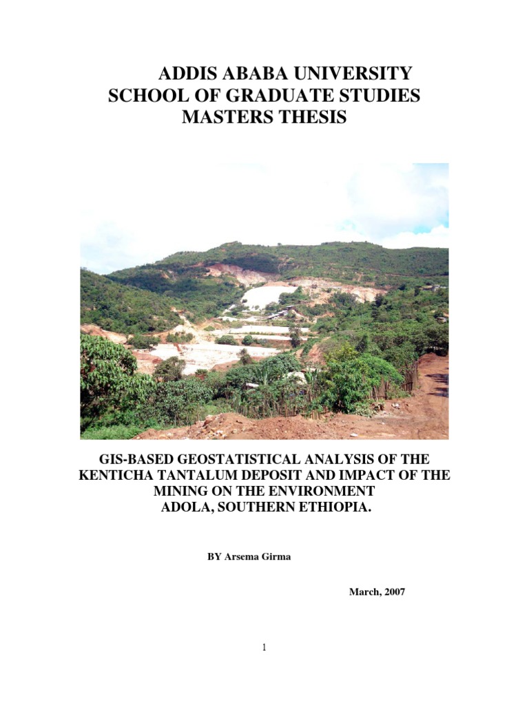 GIS Analysis of Kenticha Mining Impact | PDF | Science | Geology