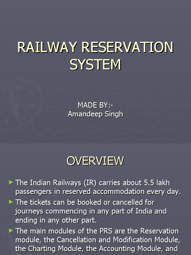 Railway Reservation | PDF