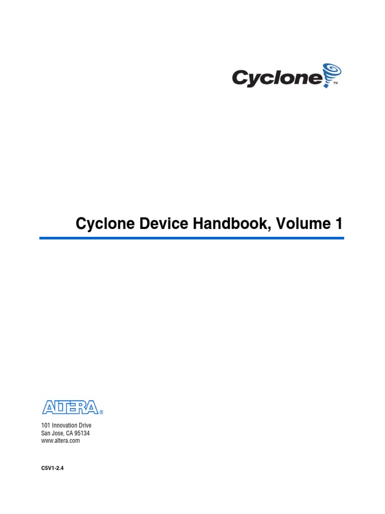 Cyclone Manual PDF | PDF | Field Programmable Gate Array | Input/Output