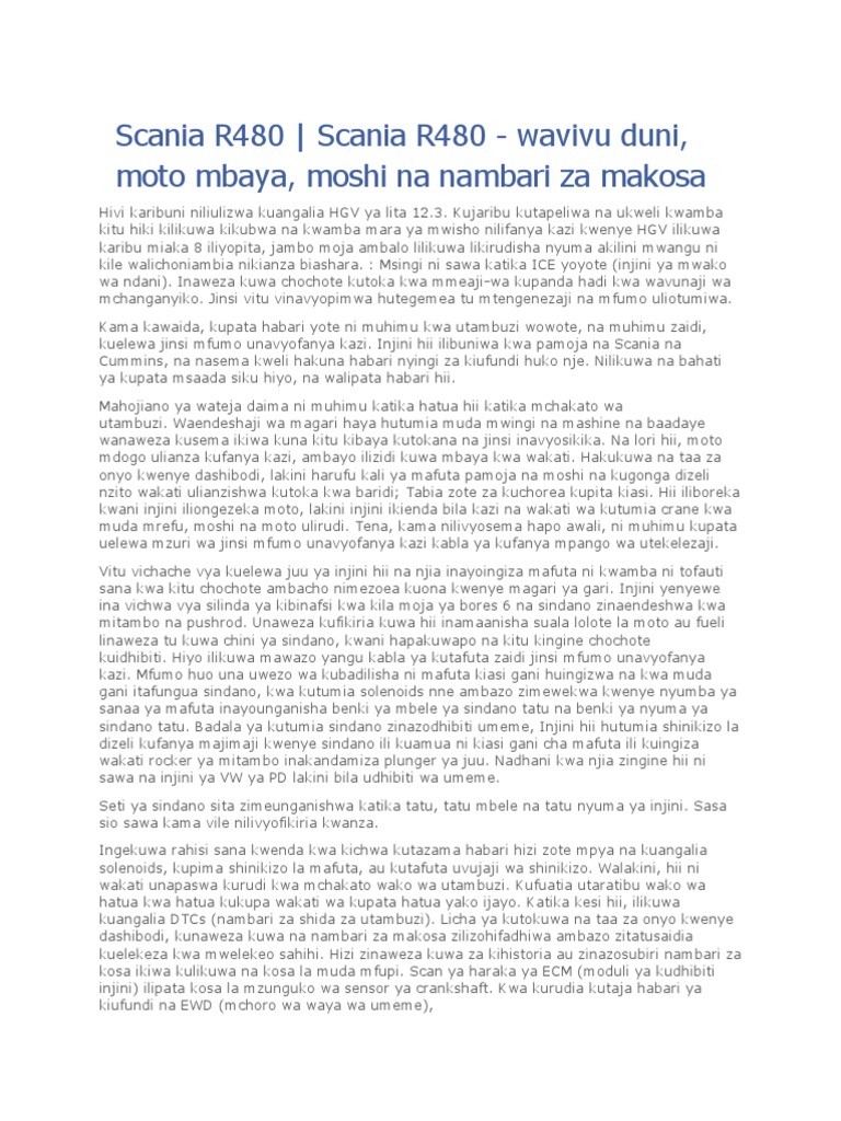 Scania | PDF