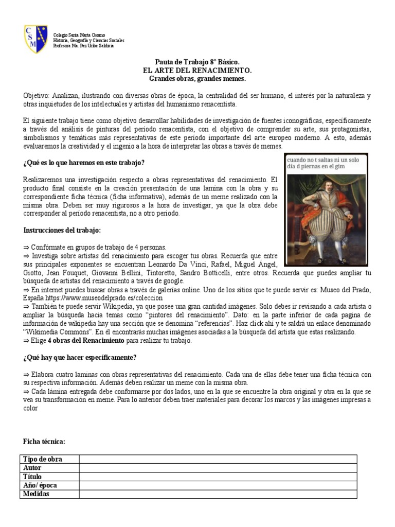 Memes del Arte Renacentista | PDF | Renacimiento | Pinturas