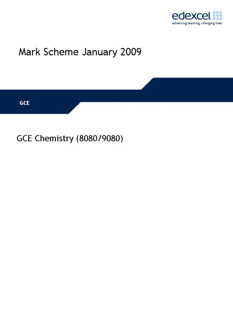 2009 Marking Scheme Complete | PDF | Ion | Chemical Polarity