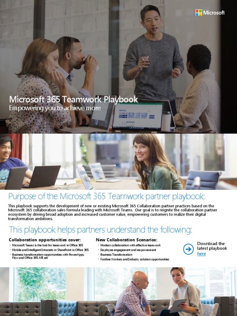 Microsoft 365 Teamwork Partner Playbook | Download Free PDF | Office ...