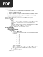 Detailed Lesson Plan 1 | PDF | Fraction (Mathematics) | Subtraction