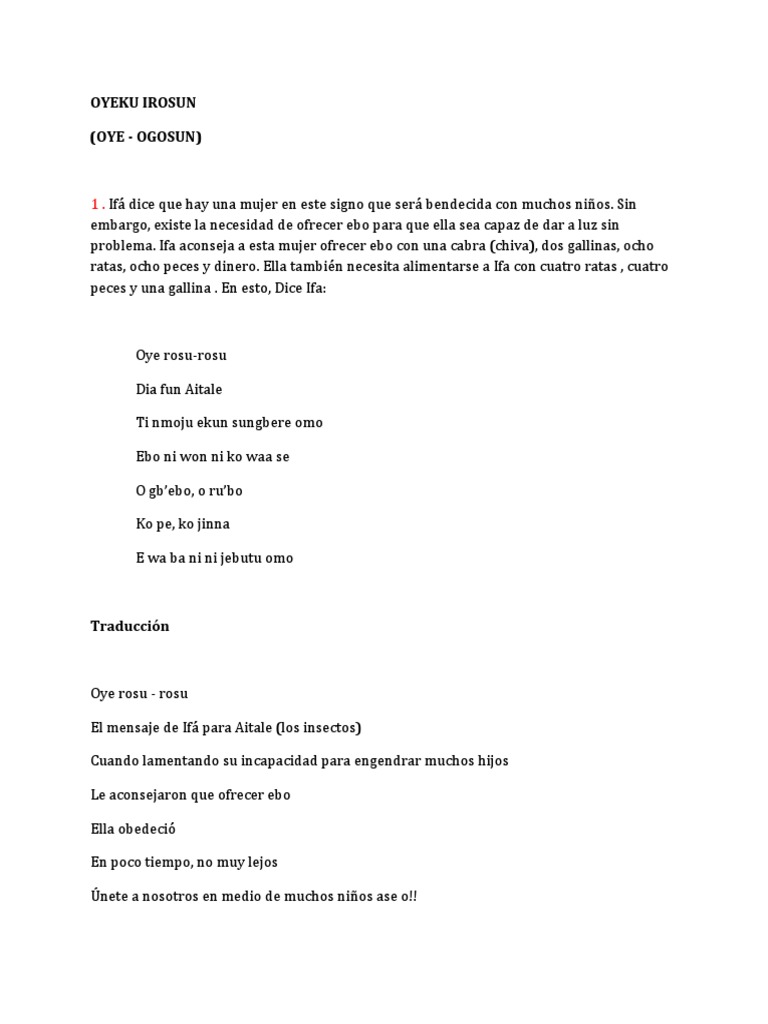 5 Oyeku Irosun | PDF | Santeria | Religión y creencia
