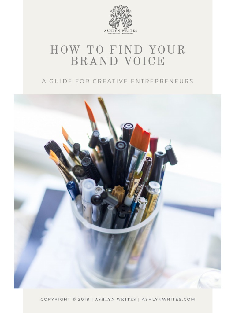 How To Find Your Brand Voice: A Guide For Creative Entrepreneurs | PDF ...