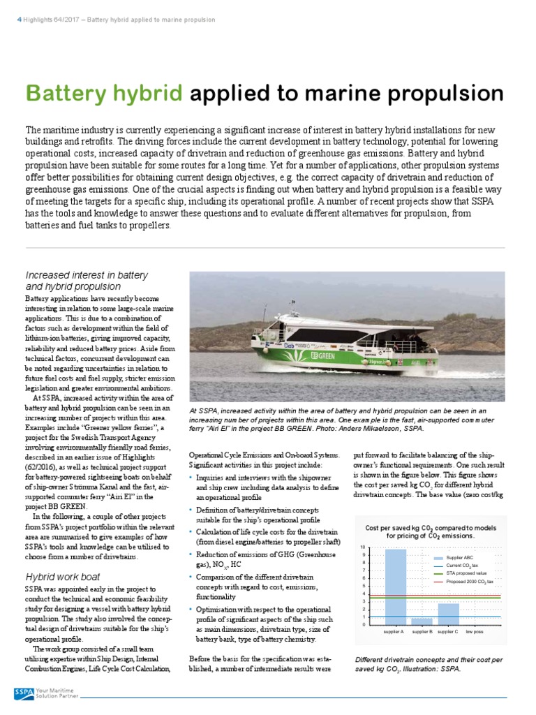 Paper - 2017 Battery Hybrid Applied To Marine Propulsion | PDF | Hybrid ...