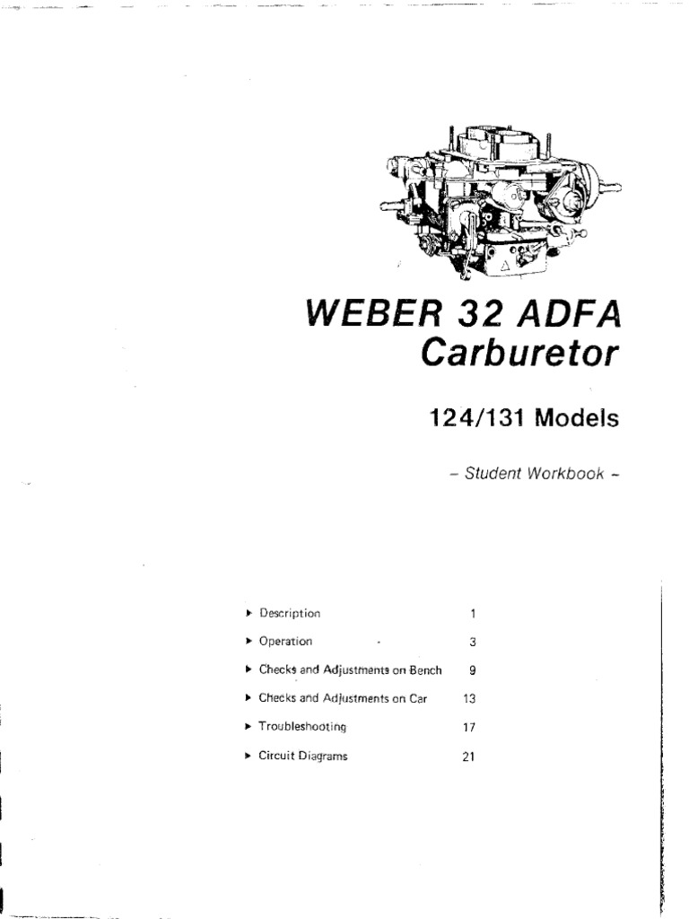 Weber 32 Adfa | PDF