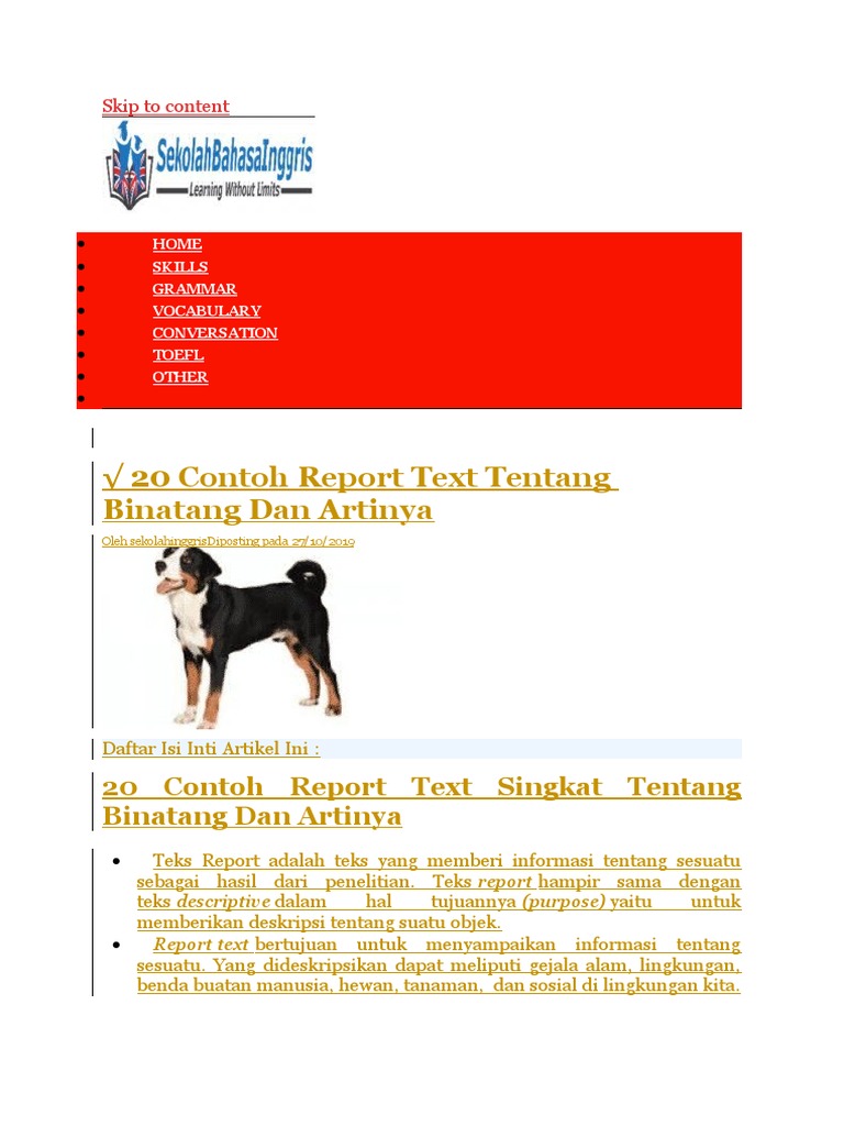 Teks Report | PDF