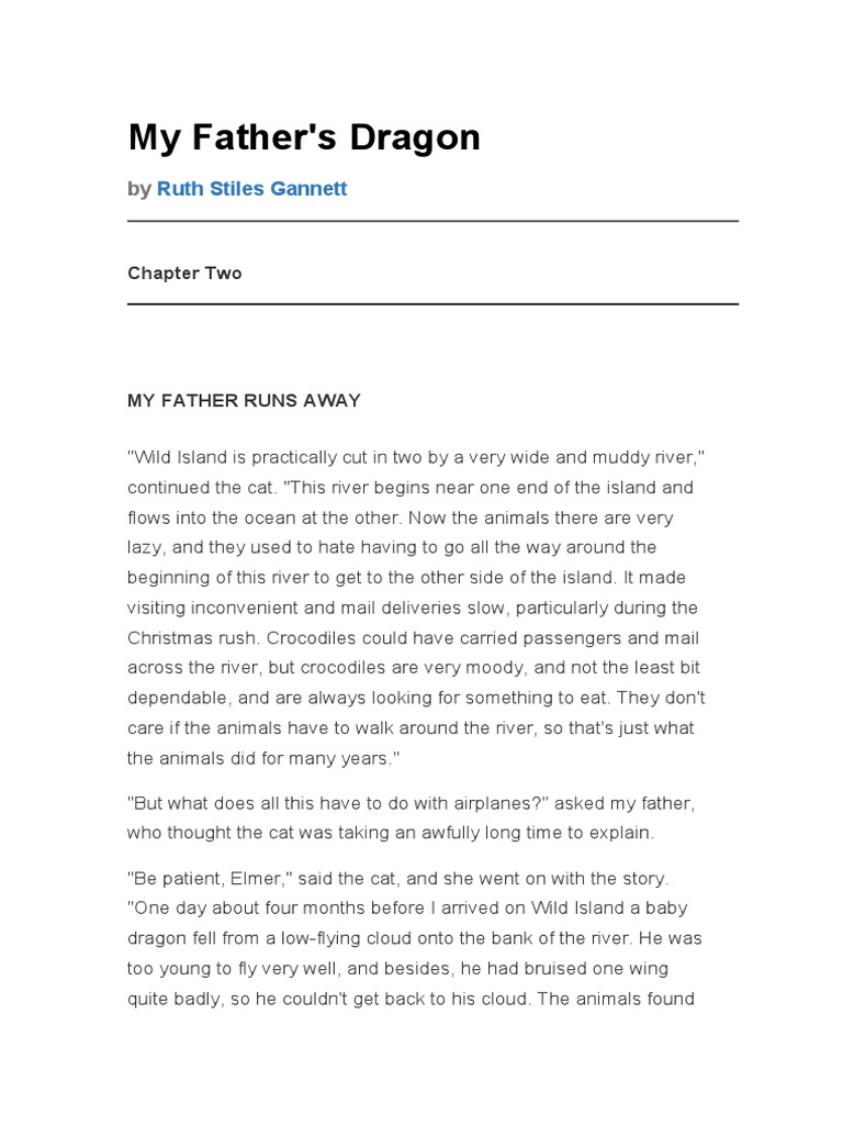 My Father's Dragon (CH 2) | PDF
