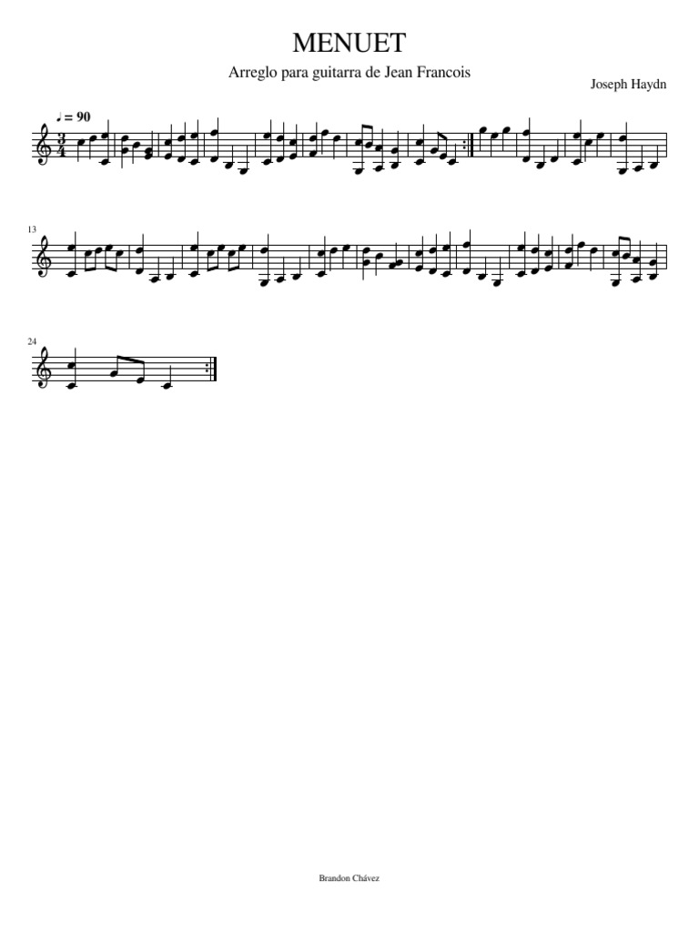 Menuet PDF | PDF