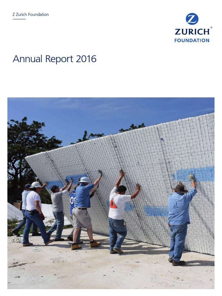 Z Zurich Foundation Annual Report 2016 | PDF | Climate Resilience ...