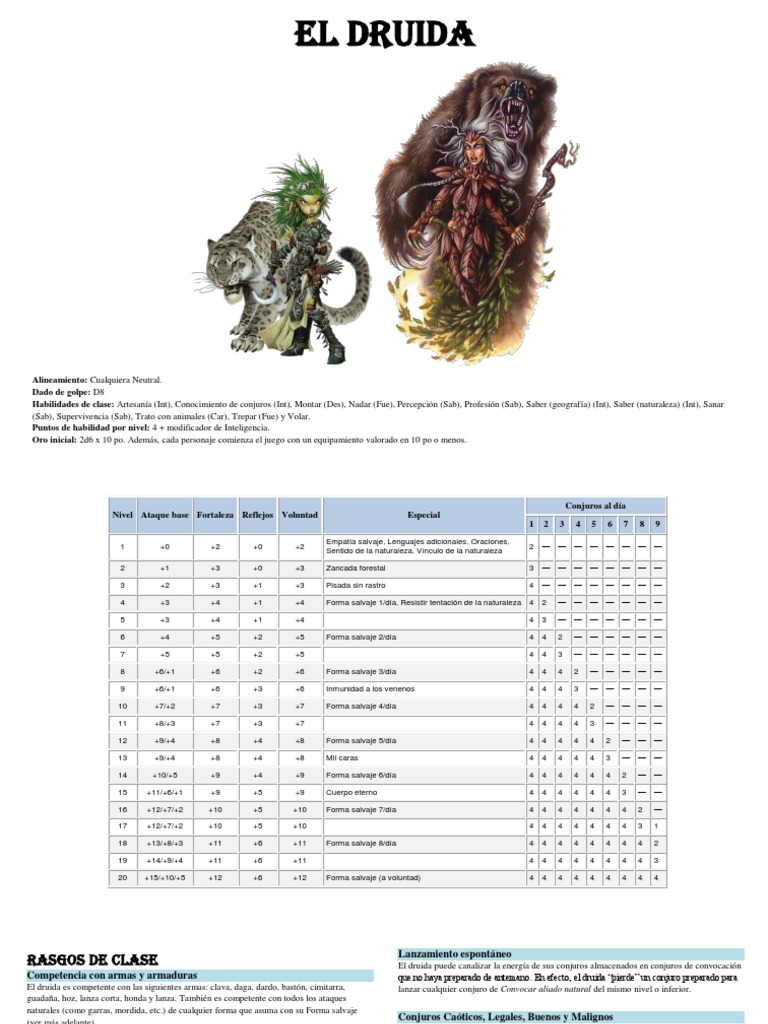 Druida PDF | PDF | druida | Relámpago
