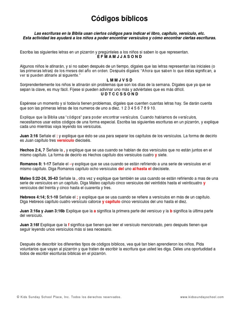 Códigos Bíblicos | Descargar gratis PDF | Biblia | Textos Religiosos