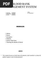 BBMS Project Report | PDF | Blood Donation | Blood Type