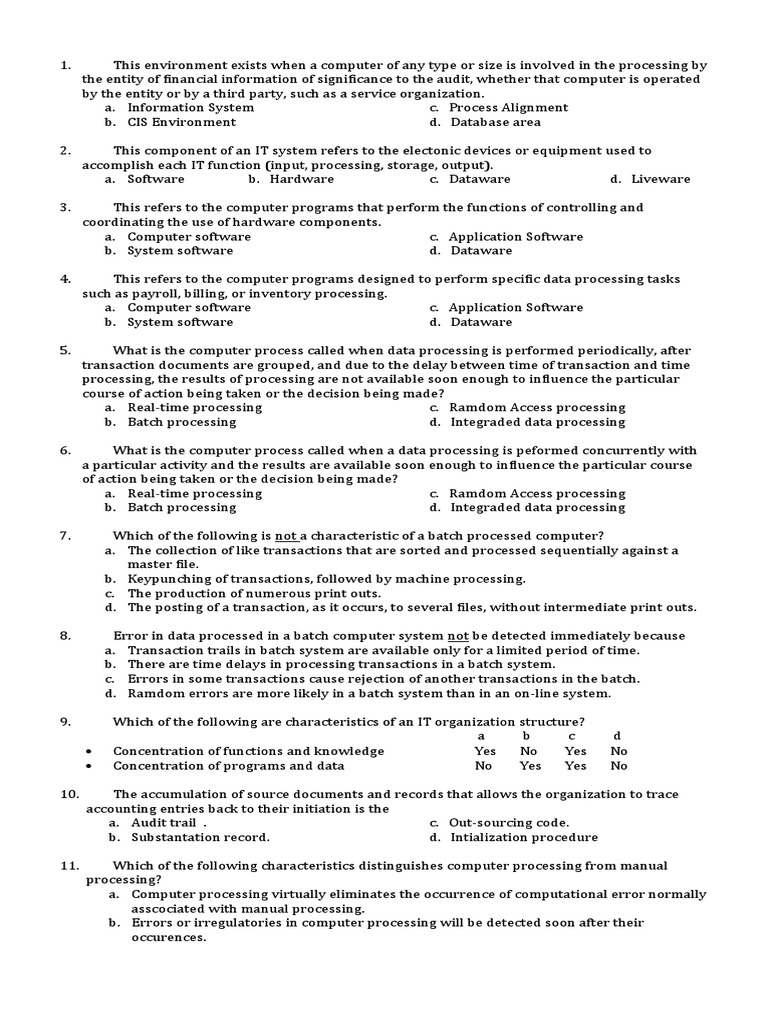 Information Technology Part 1 | PDF | Computer Hardware | Software