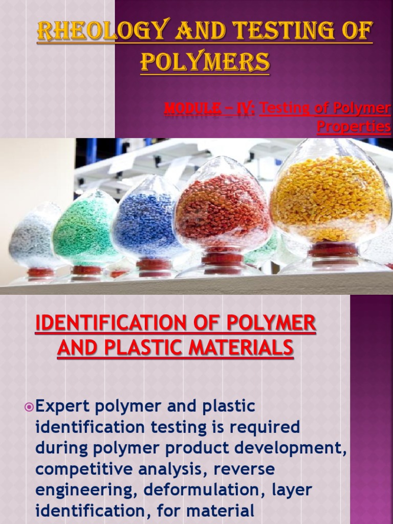 Identification of Polymer | PDF | Thermoplastic | Plastic