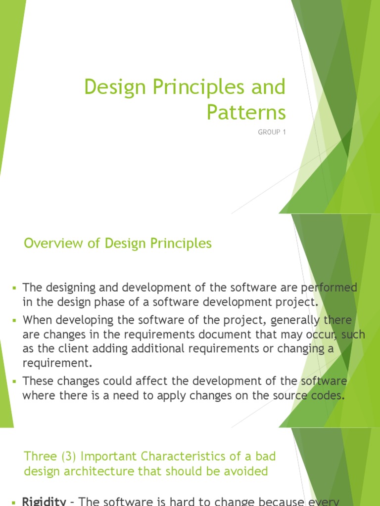 Design Principles And Patterns Pdf Interface Computing Class Computer Programming