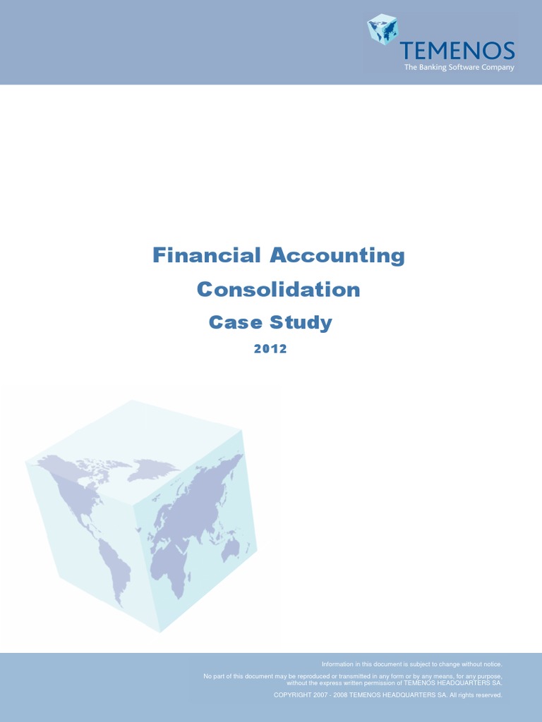 Financial Accounting Consolidation: Case Study | PDF | Consolidation ...