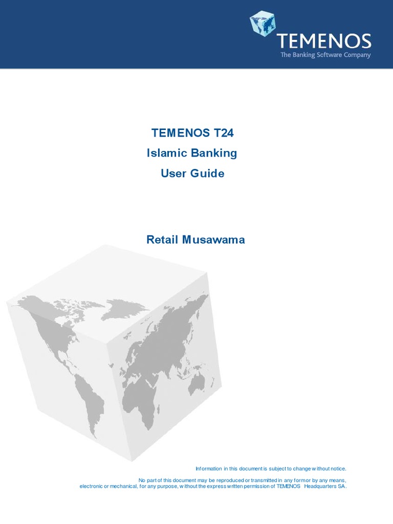 Temenos T24 Islamic Banking User Guide | PDF | Debits And Credits | Financial Transaction