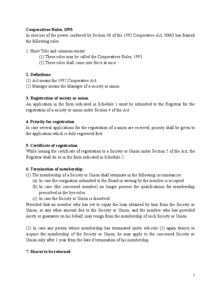 Cooperative Rules Pdf Auction Inheritance