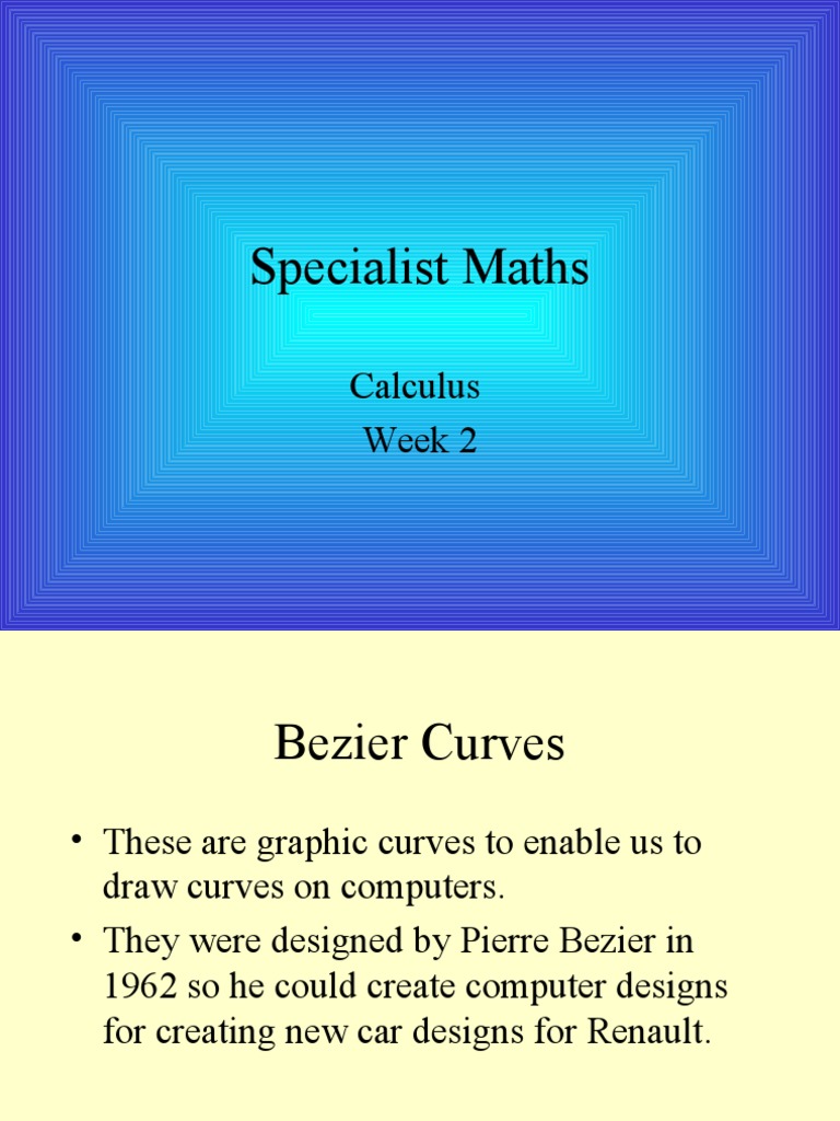 Specialist Maths: Calculus Week 2 | PDF | Equations | Tangent