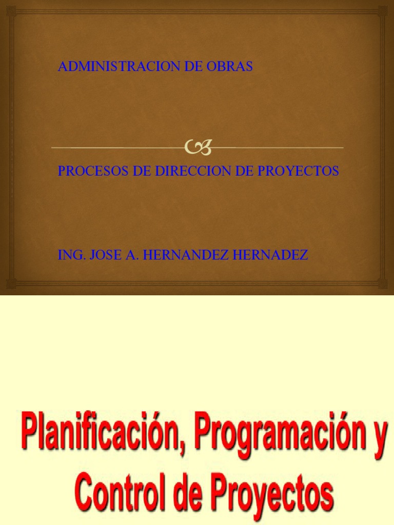 Planeacion, Programacion y Control 1 | PDF | Programación de ...