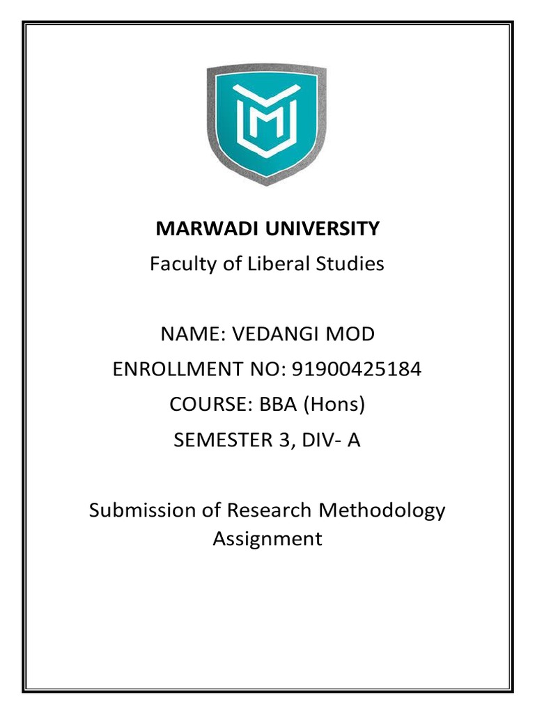 Research Methodology Assignment | PDF | Causality | Psychological Concepts