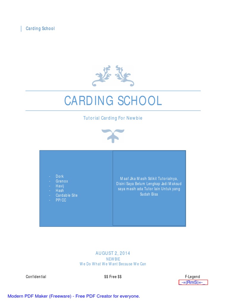 Dasar-Dasar Carding PDF | PDF
