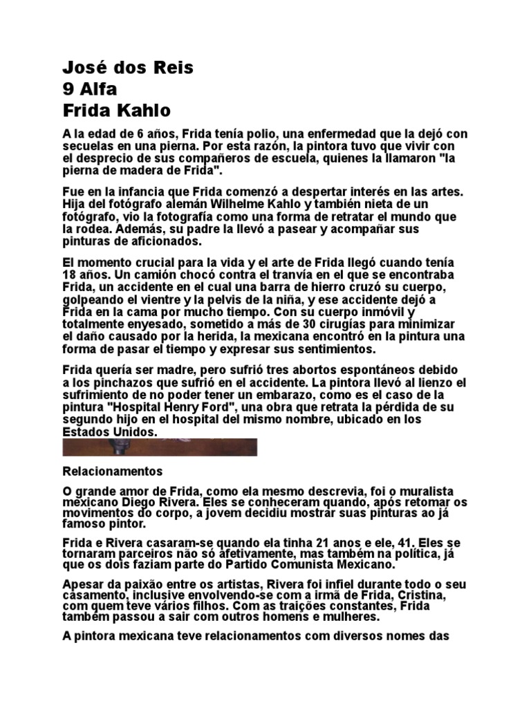 Frida Kahlo | PDF | Medios de arte | Pinturas