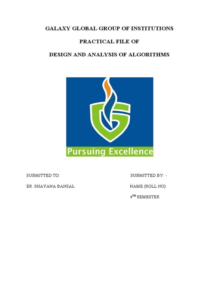 DAA FILE Raw | PDF | Theoretical Computer Science | Algorithms DAA FILE Raw | PDF | Theoretical Computer Science | Algorithms