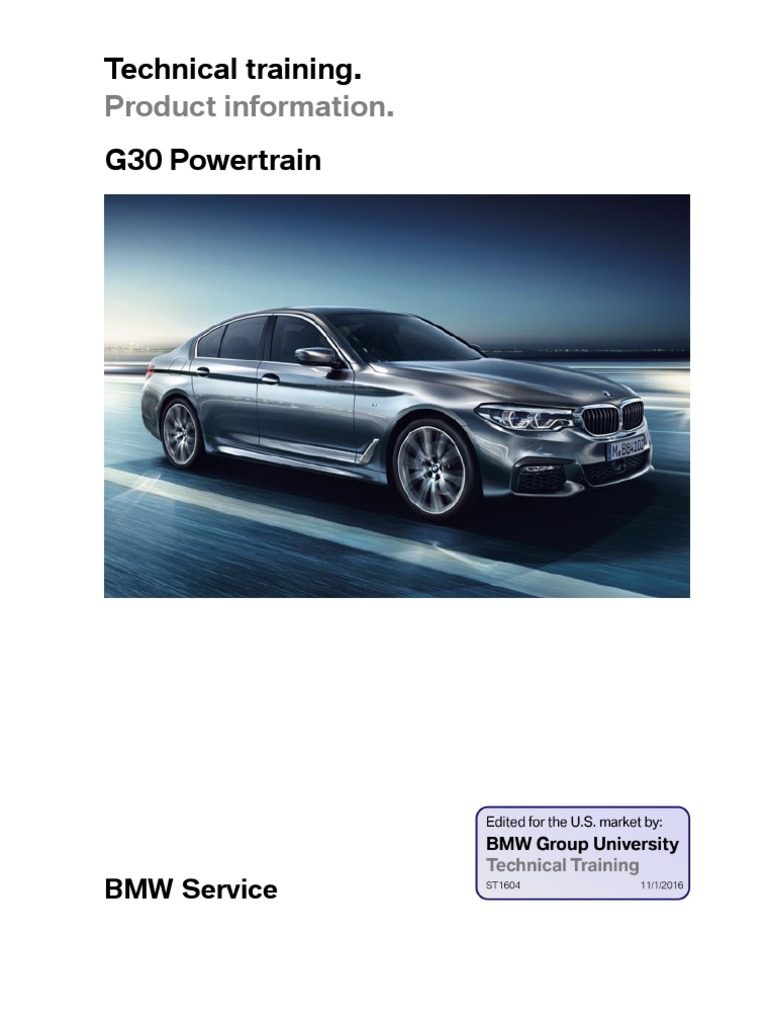 02 - G30 Powertrain | PDF | Internal Combustion Engine | Automatic Transmission