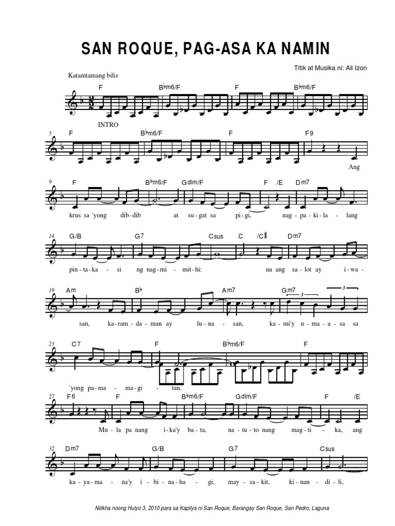 San Roque, Pag-Asa Ka Namin PDF | PDF