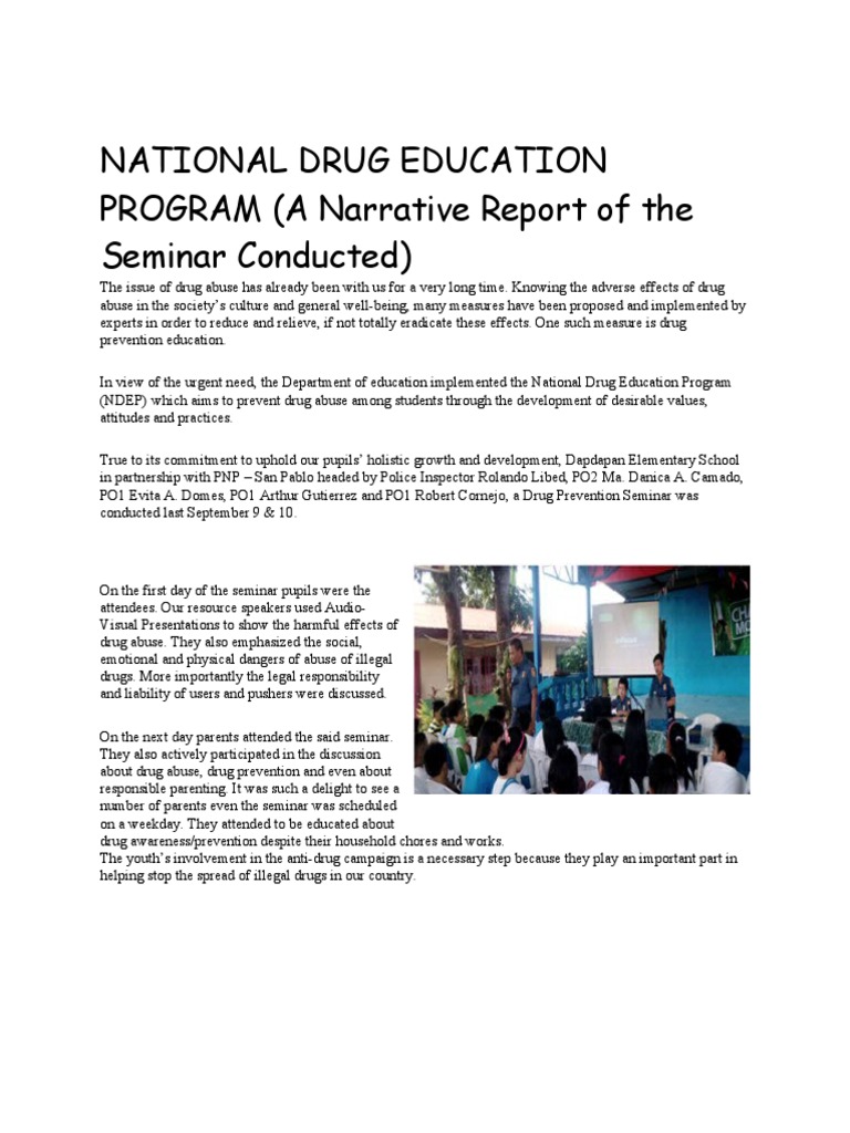 National Drug Education Program | PDF