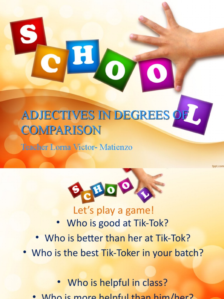 Comparison of Adjectives | PDF | Grammar | Syntax