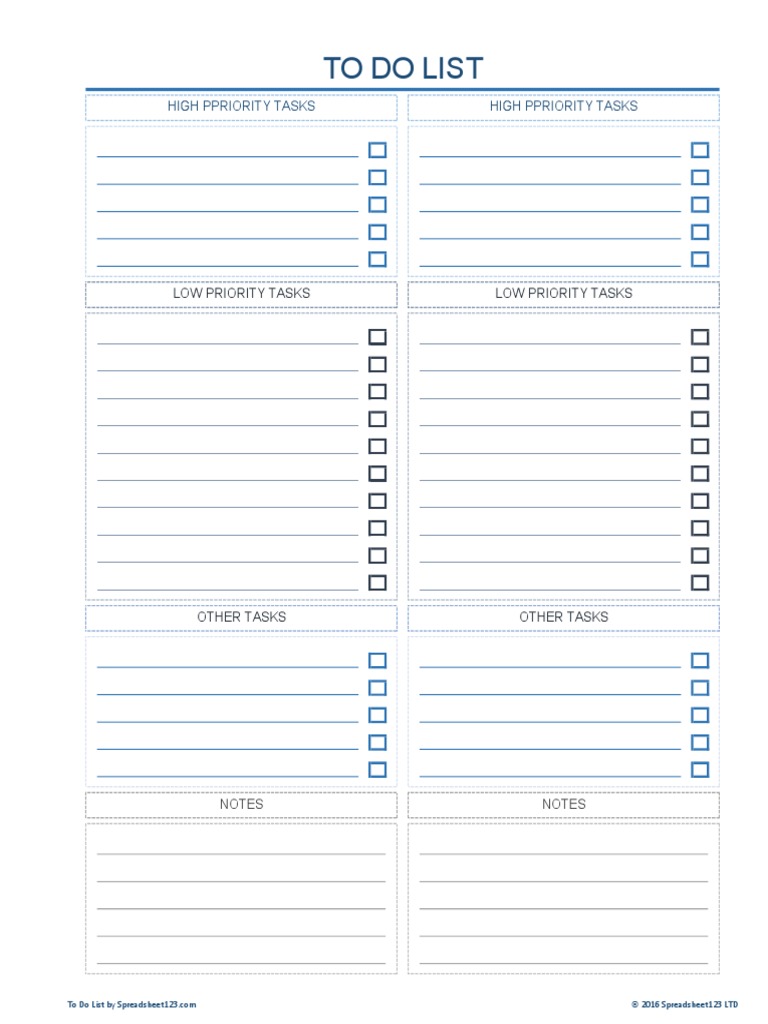 To Do List PDF | PDF
