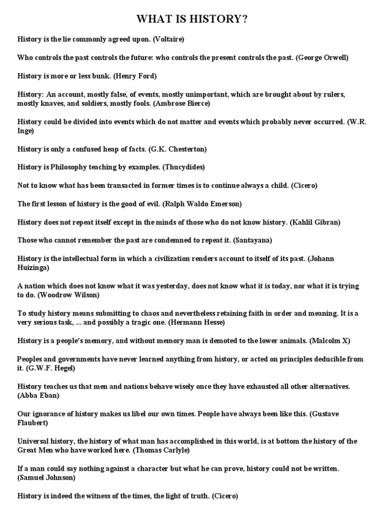 What Is History | PDF | Knowledge | Metaphysics