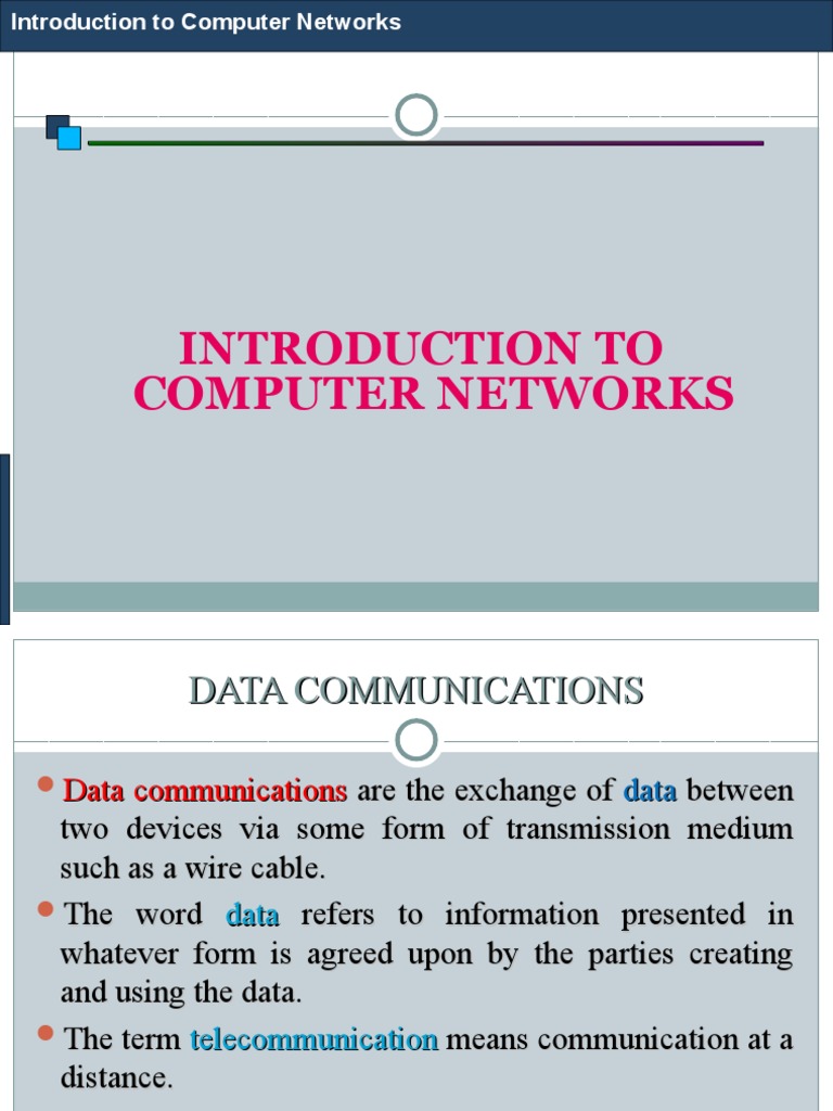 Introduction to Computer Networks: Understanding the Basics | PDF | Network Topology | Computer ...