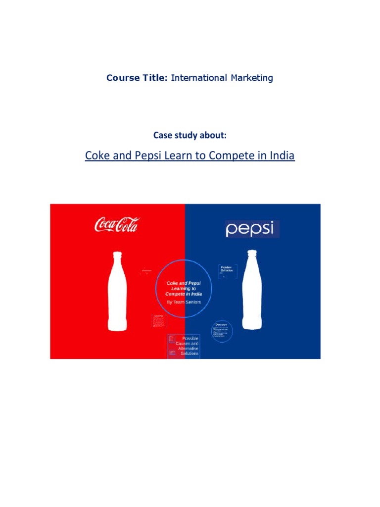Coke & Pepsi Case Study | PDF | Coca Cola | Pepsi Co