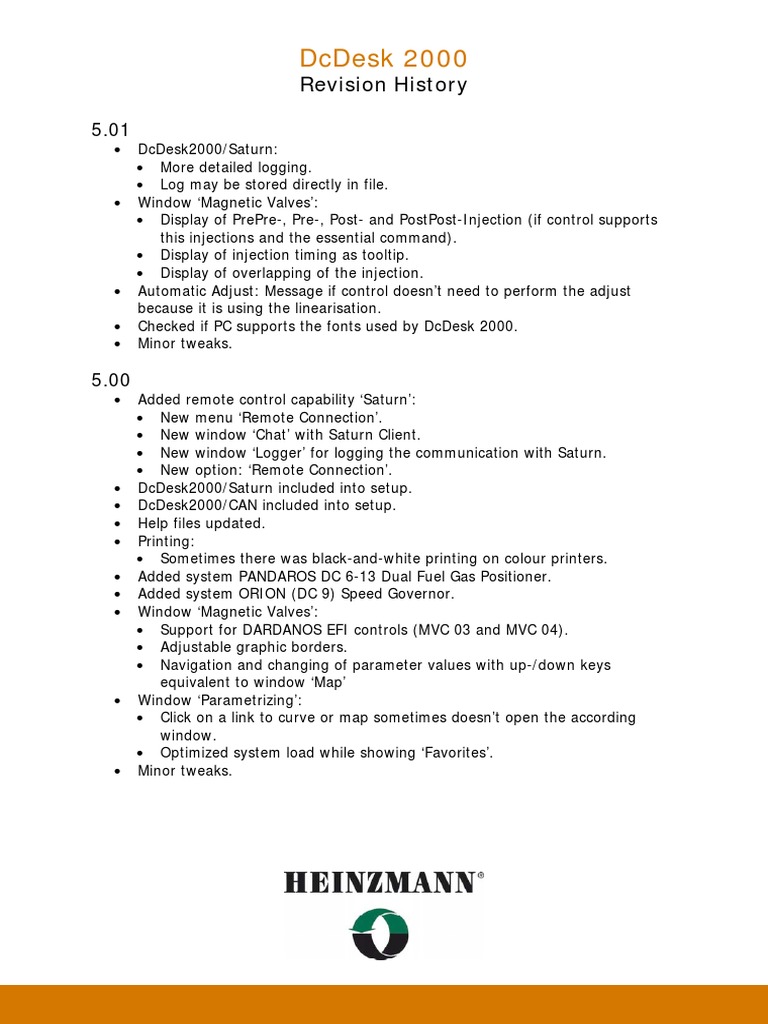 DcDesk 2000 - Revision History | PDF | Windows Registry | Parameter (Computer Programming)